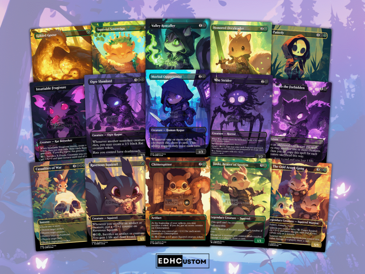 Hazel MTG Proxy Commander Deck Abstract