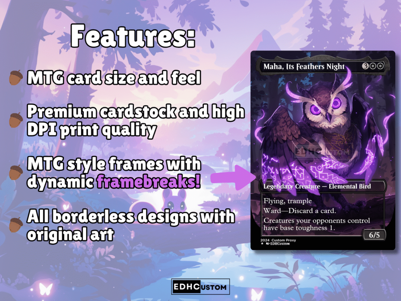 Hazel MTG Proxy Commander Deck Abstract